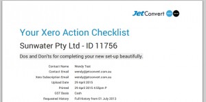 An overview of Jet Convert MYOB to Xero conversions
